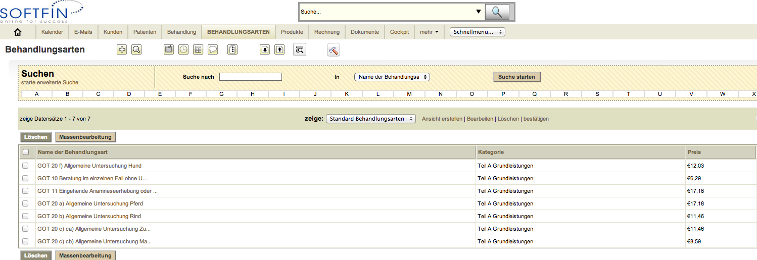 Integrierte GOT SOFTFIN® CRM++ vet - SOFTFIN® online for success